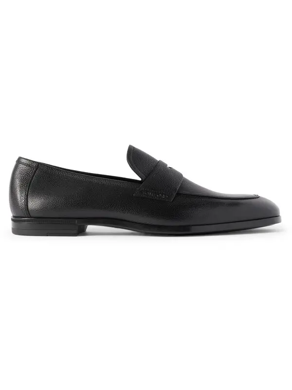 TOM FORD Sean Full-grain Leather Loafers