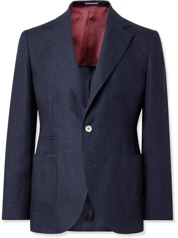 Brunello Cucinelli Linen Suit Jacket