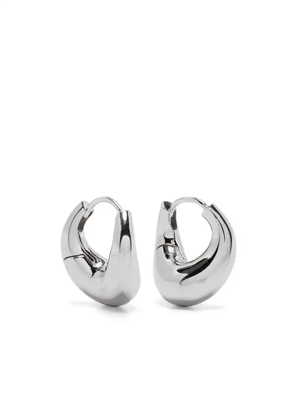 Charlotte Chesnais Lips Earrings - Silver | Editorialist