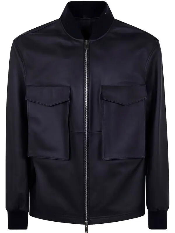 DESA 1972 Leather Jacket - Blue
