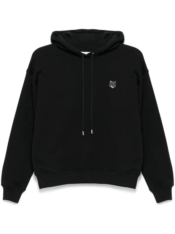 Maison Kitsuné Bold Fox Head Patch Hoodie - Black