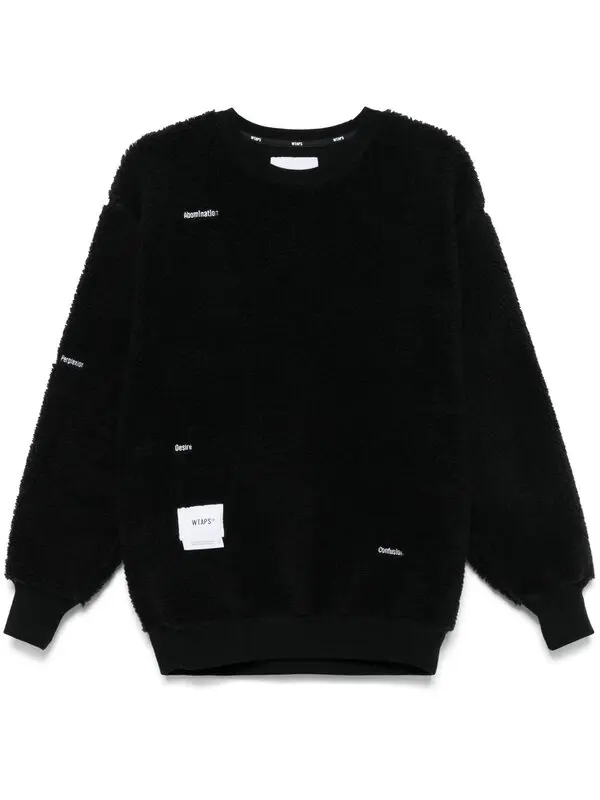 WTAPS Logo-patch Fleece Sweatshirt