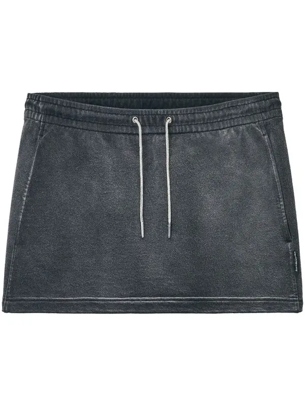 Alexander Wang Drawstring-waist Mini Skirt - Grey