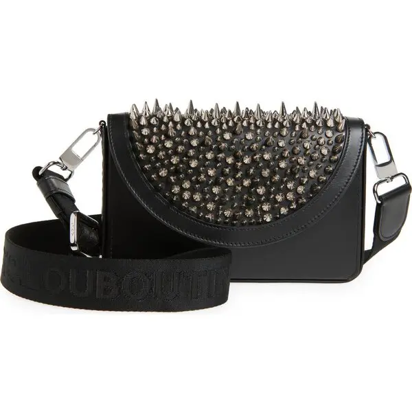 CHRISTIAN LOUBOUTIN Funky Spike Leather Wallet On A Strap