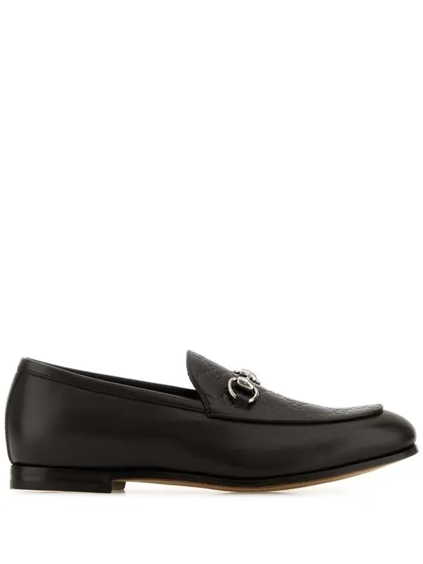Gucci Horsebit-plaque Loafers - Brown