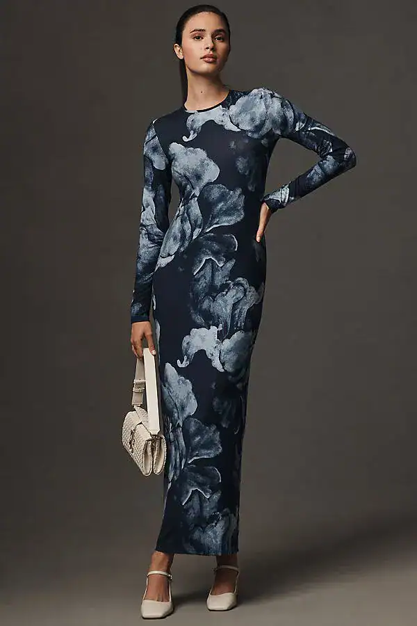 Reformation Tommie Knit Dress - Blue | Editorialist
