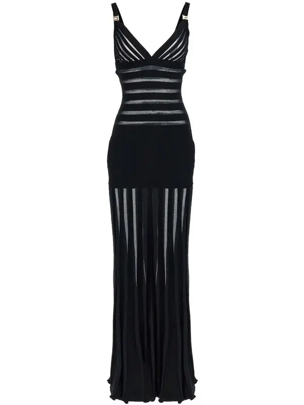 Elisabetta Franchi Semi-sheer Gown