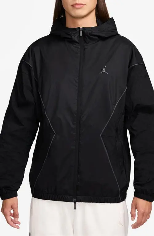 JORDAN Essentials Draft Hooded Jacket - Black/ Anthracite