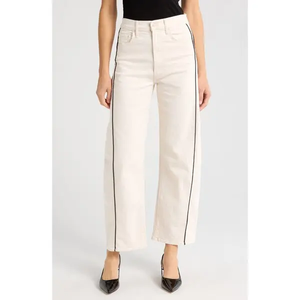 MOTHER The Half Pipe High-waist Wide-leg Ankle Jeans