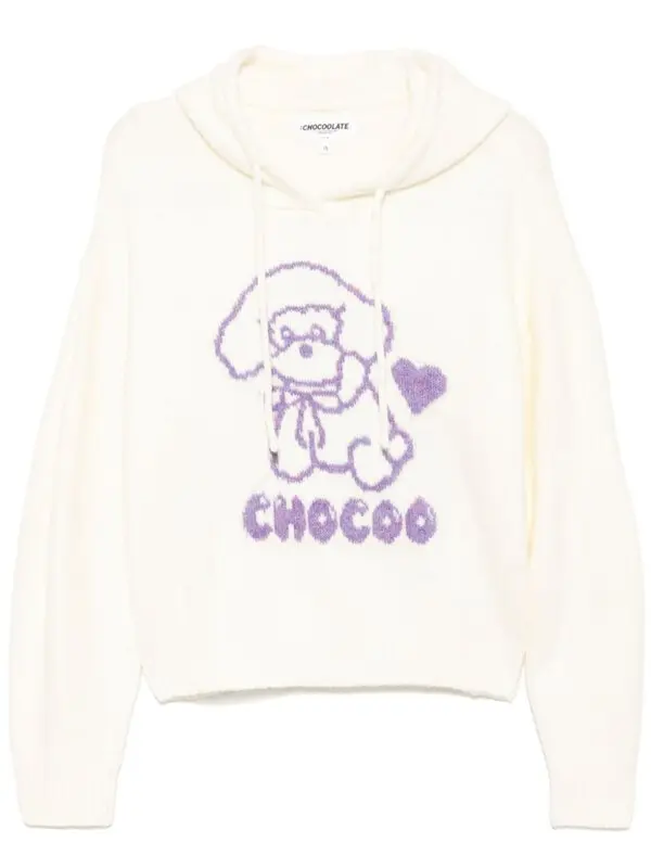 CHOCOOLATE Hooded Knit Sweater