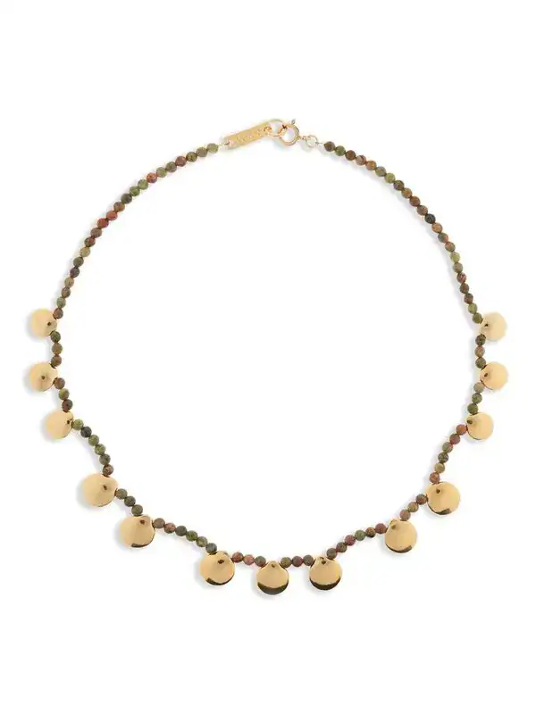 Isabel Marant Stone Necklace Gold Editorialist