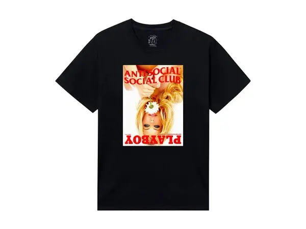 ANTI SOCIAL SOCIAL CLUB X Playboy Of The Year Tee Shirt - Black