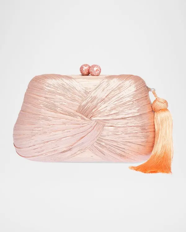 RAFE Rosie Tassel Clutch - Peach