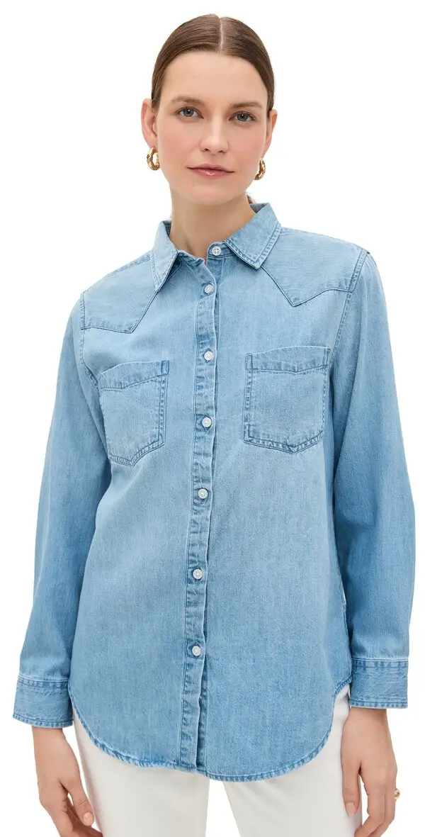 MAREA Chambray Western Shirt