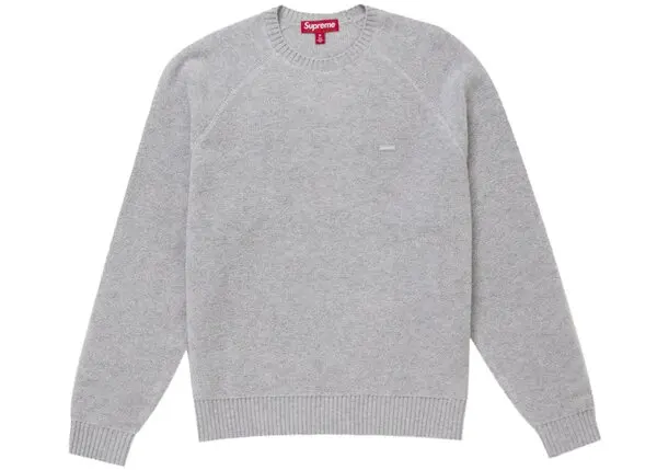 Supreme Terry Small Box Sweater - Heather Grey