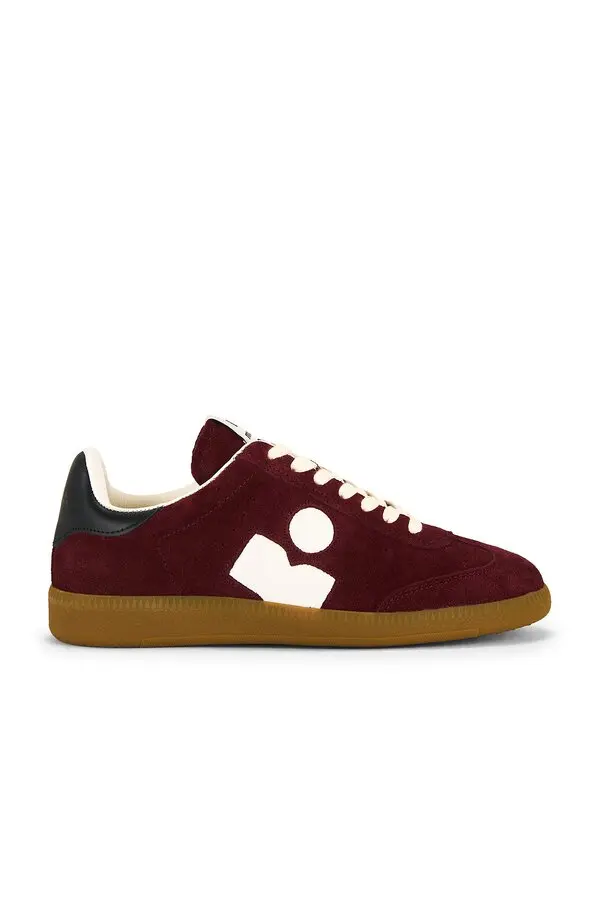 Isabel Marant Bryce Sneaker - Burgundy & Ecru