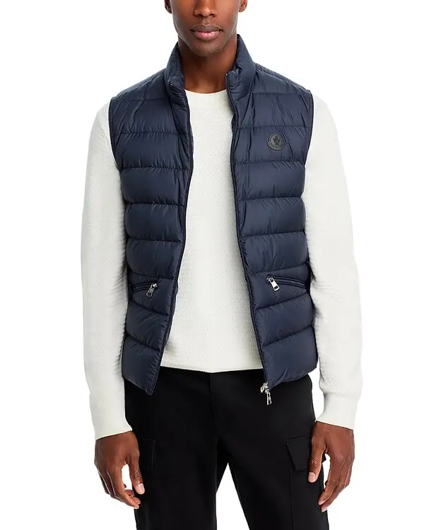 Moncler Treompan Down Puffer Vest - Blue