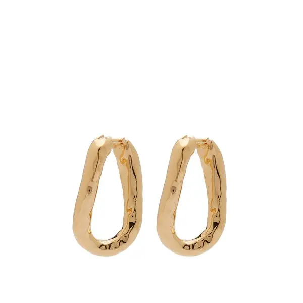 JIL SANDER Fw5 Hammered Earrings
