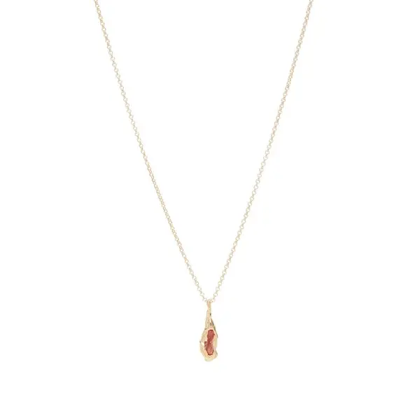 SIMUERO Naranja Pendant Necklace - Gold/orange