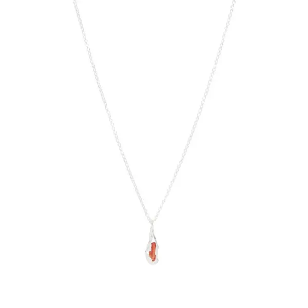 SIMUERO Naranja Necklace - Silver/orange
