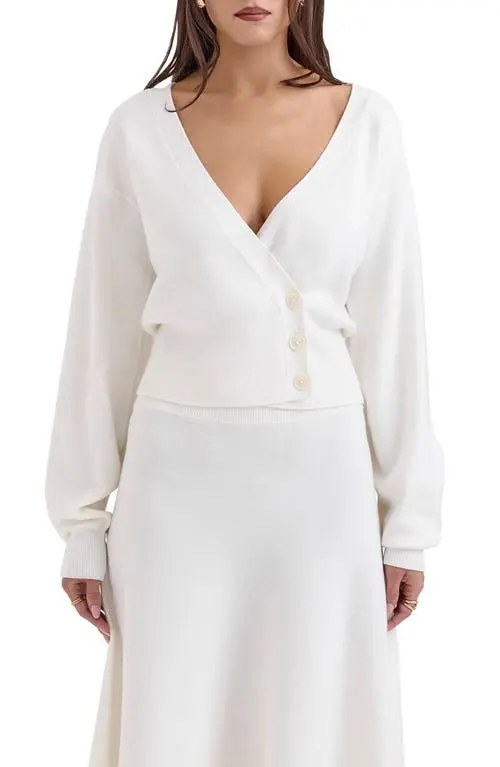 House Of Cb Rowan Balloon Sleeve Cardigan