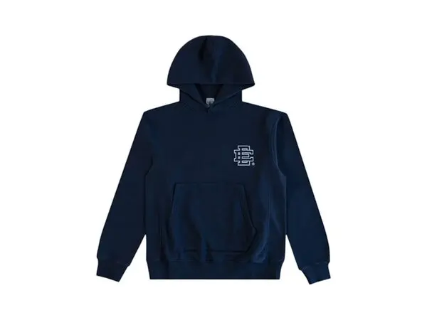 ERIC EMANUEL Ee Basic Hoodie - Navy Blue/white