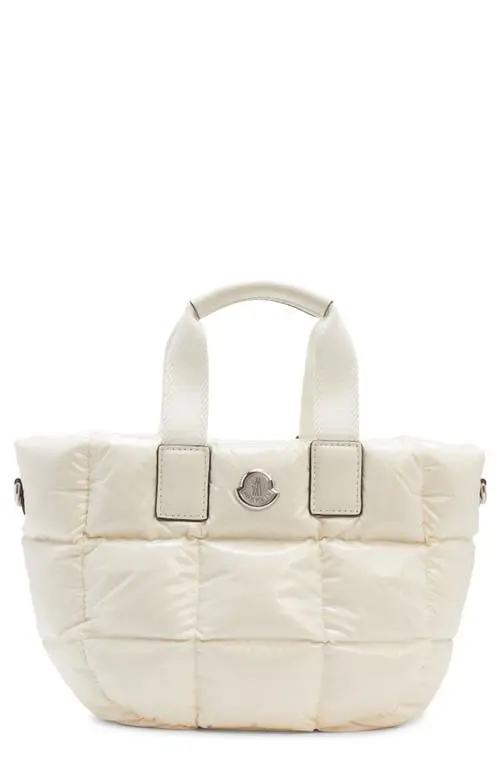 Moncler Mini Caradoc Puffer Tote - Silk White