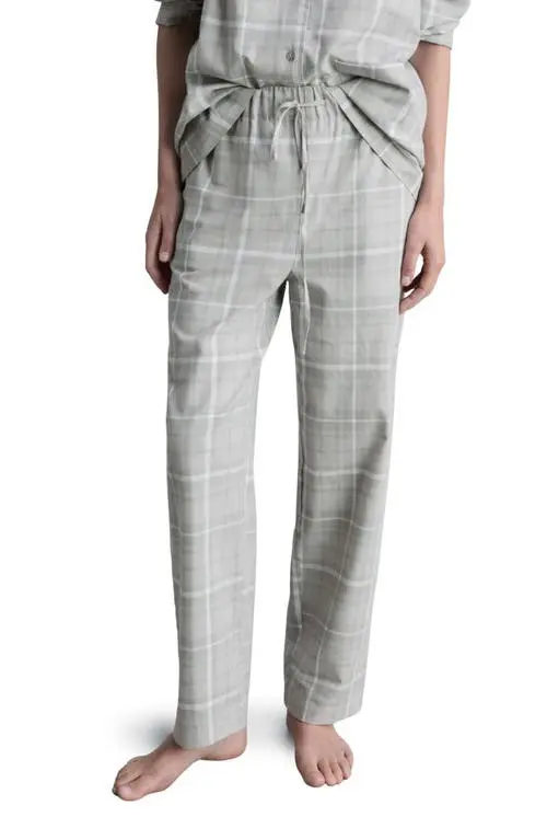 Mango Cotton Flannel Lounge Pants