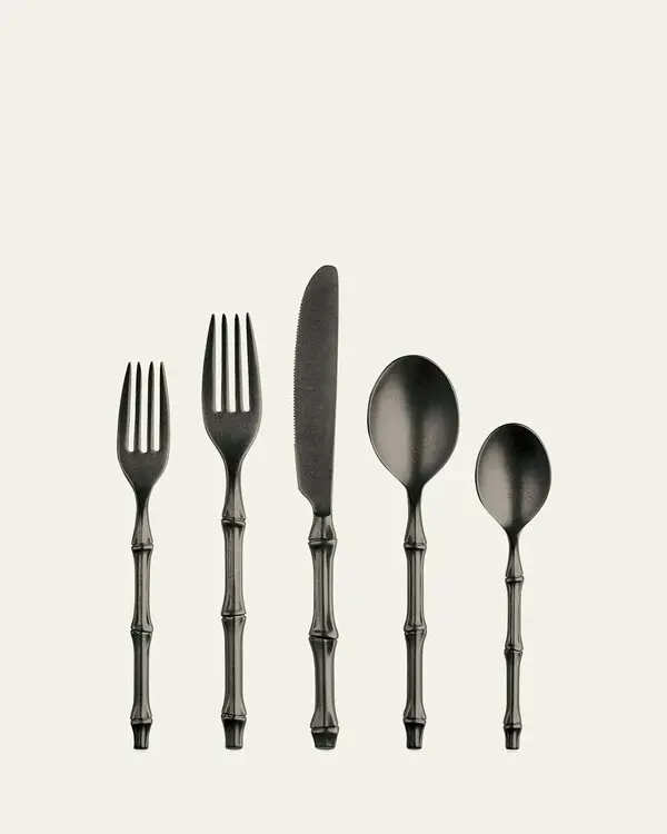 MEPRA Bali Black Pewter 5-piece Flatware Place Setting - One-color