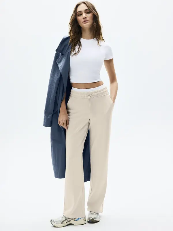 Athleta Seasoft Mid-rise Straight Pant - Bone