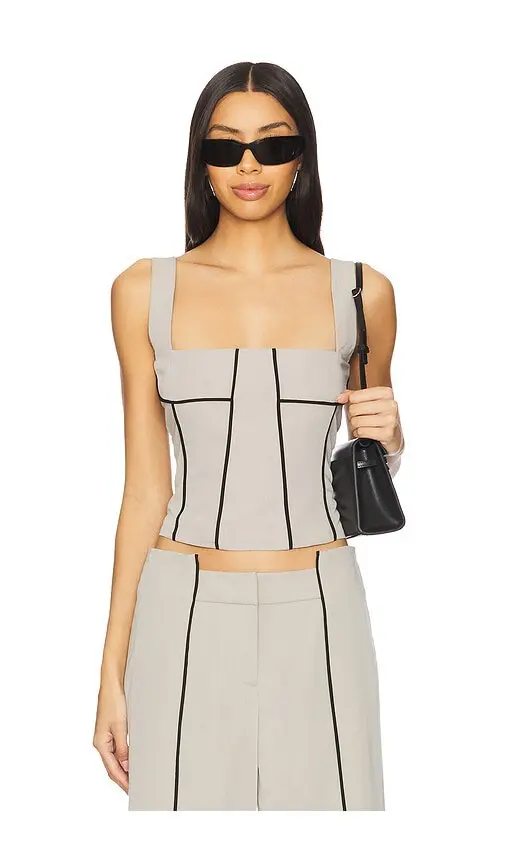 BY.DYLN Faye Top - Grey