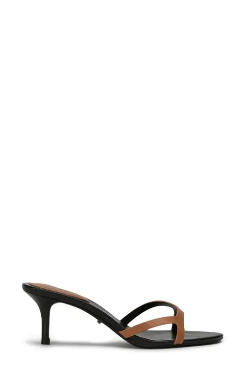 TONY BIANCO Daisy Leather Slide Sandal - Tan Como