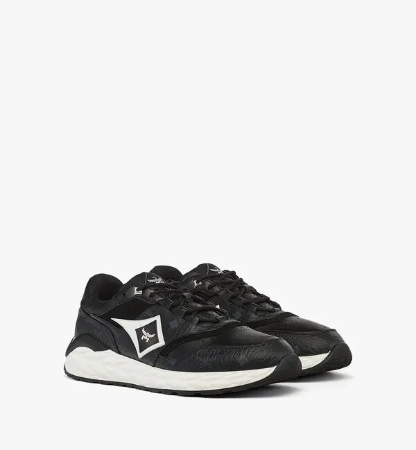 Mcm Skywander Visetos Sneakers - Black