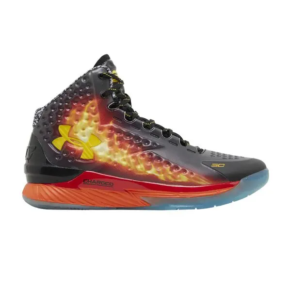 Under Armour Curry 1 Retro 'curry Jam' High-top Sneakers - Black