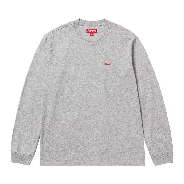 Supreme Small Box Long-sleeve Tee 'heather - Grey