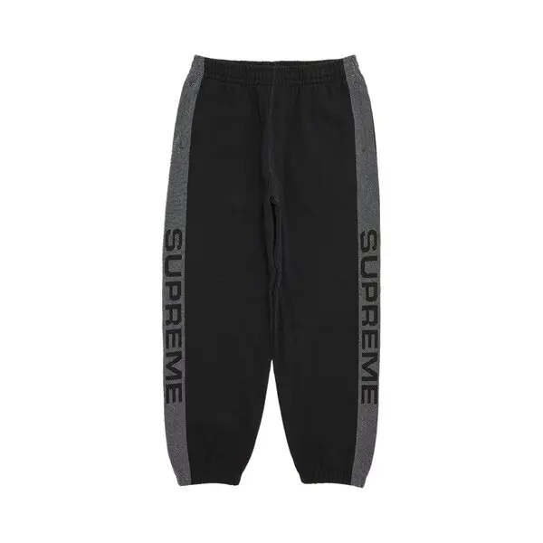 Supreme Jacquard Stripe Sweatpant - Black