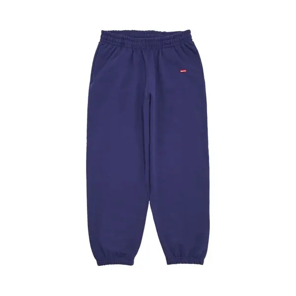 Supreme Small Box Sweatpant 'washed Navy - Blue
