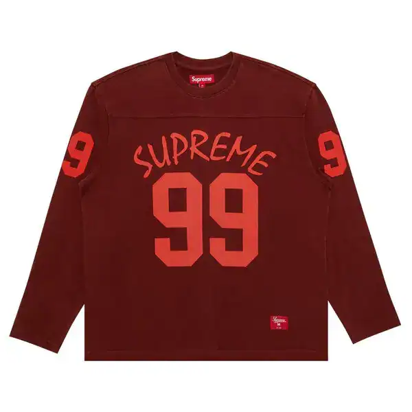 Supreme 99 Long-Sleeve Football Top - Red | Editorialist