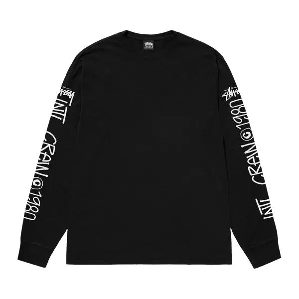 StÜssy International Crew Long-sleeve Tee - Black
