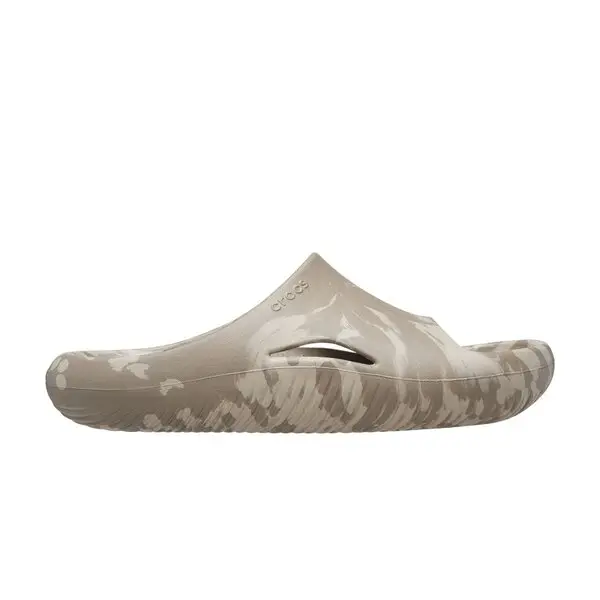 CROCS Mellow Slide In Marbled Mushroom Cobblestone
