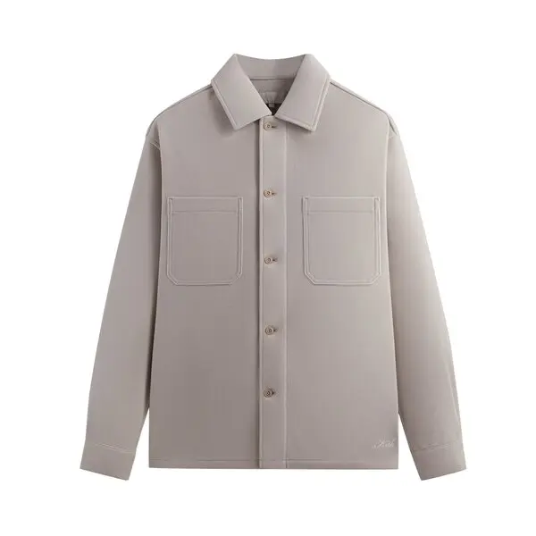 Kith Felted Jersey Ace Buttondown 'pyramid - Grey