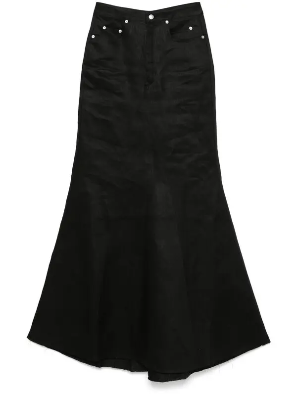 Rick Owens Godet Maxi Skirt - Black