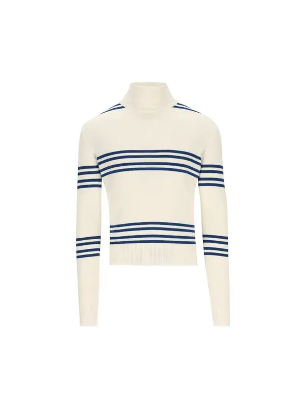 Prada Wool Turtleneck Sweater - Natural+ot Tanium