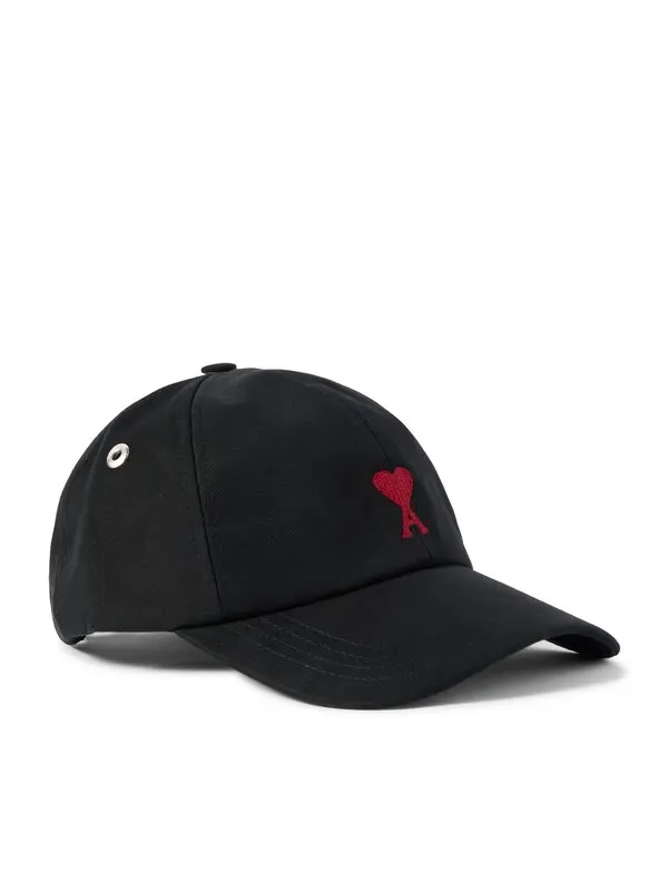 Ami Logo-embroidered Baseball Cap - Black