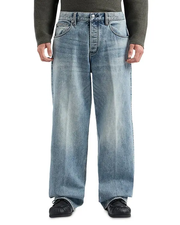 Emporio Armani Relaxed Fit Stonewashed Jeans