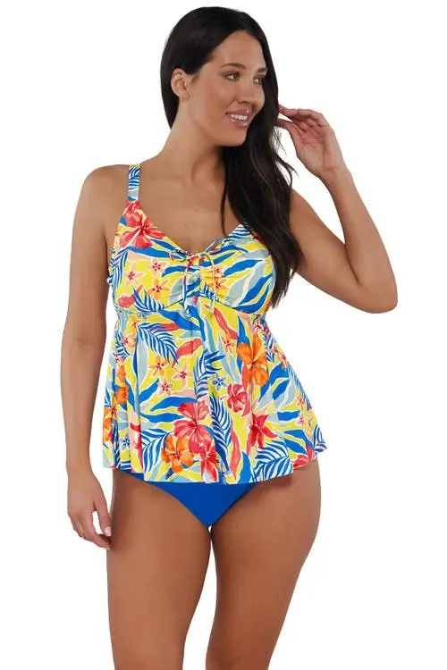 SUNSETS ESCAPE Marin Tankini Swimsuit Top - Suncatcher