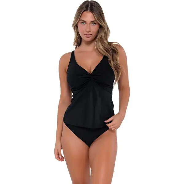 SUNSETS Forever Tankini Swimsuit Top - Black