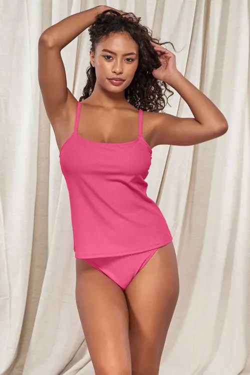 PACIFICA BY SUNSETS Coralie Tankini Swimsuit Top F Cup - Dragon Fruit
