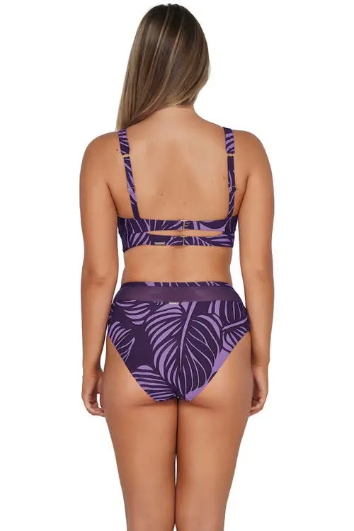 SUNSETS Annie High Waist Bikini Bottom - Mystic Palms