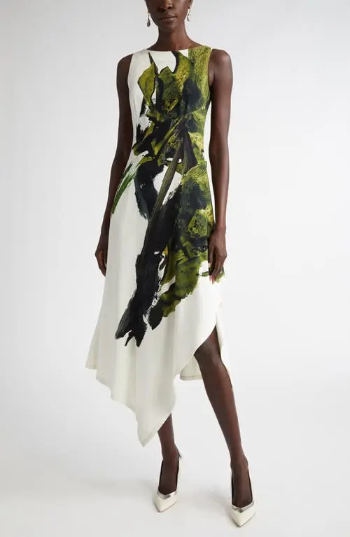 JASON WU Brushstroke Print Dress